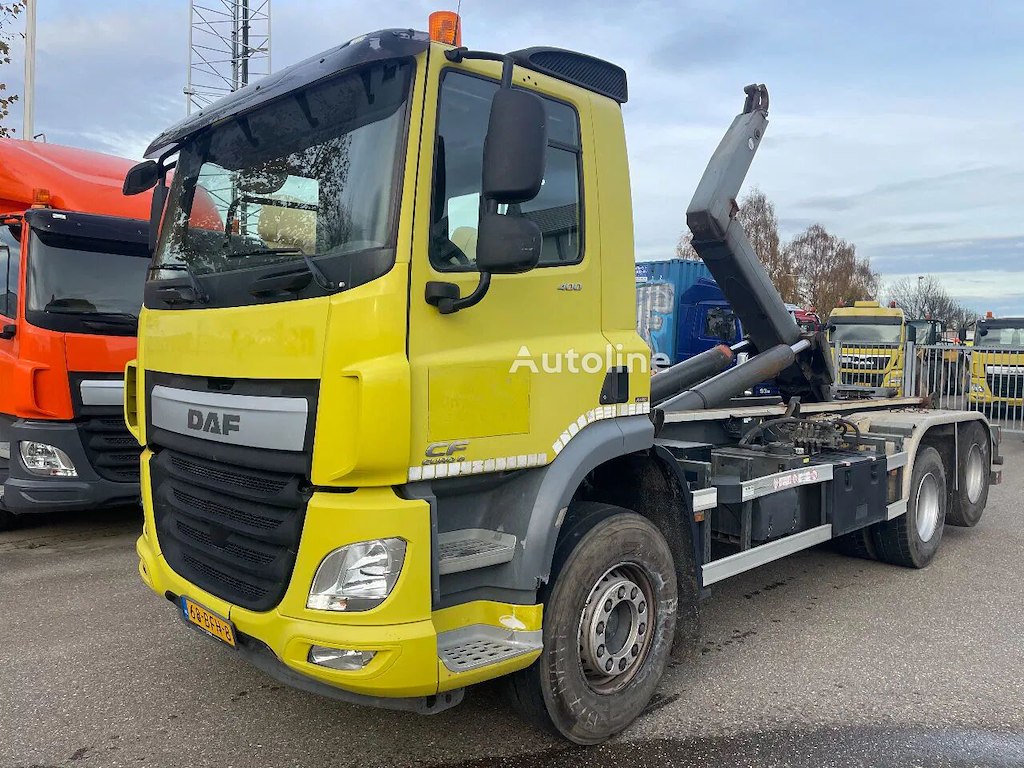 DAF CF 400 VDL 26 T Haaksysteem 6x2 Handgeschakelt Euro 6 !! 10 Band kamion rol kiper