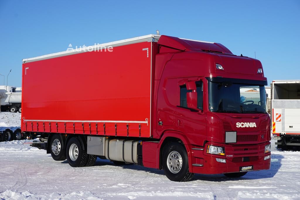 Scania P 280 / ACC / E 6 / FIRANKA + WINDA / 20 PALET / DŁ. 8,2 M / OŚ kamion sa klizna zavesa cerada