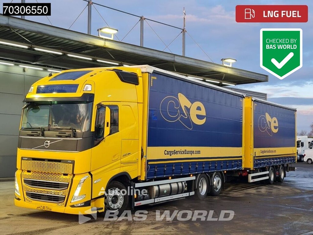 Volvo FH 460 6X2 LNG! Curtainside Combi Sliding roof Automatic VEB+ Eu kamion sa klizna zavesa cerada