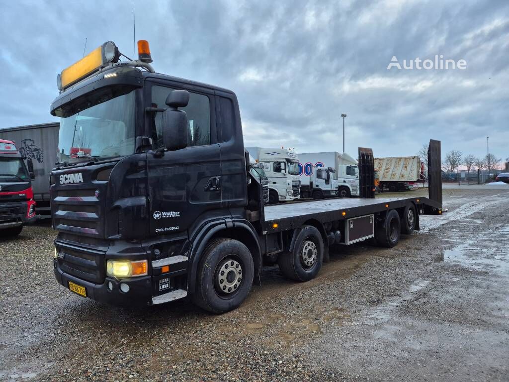 Scania R420 8x2/6 // Knæklad med venderampe // Nysynet autotransporter