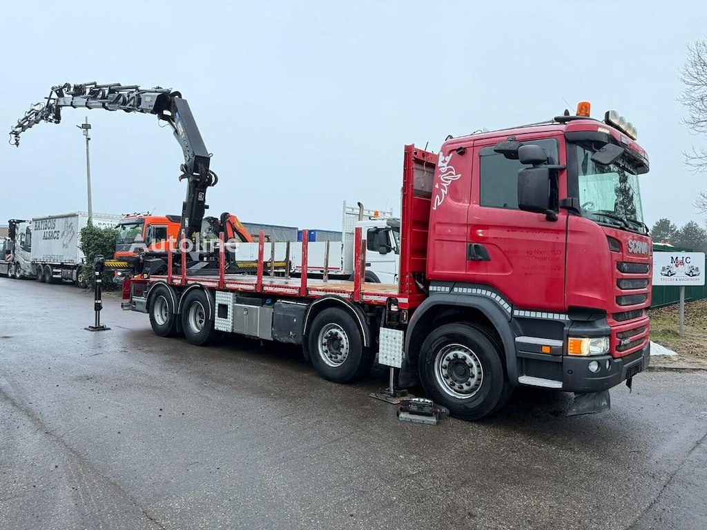 Scania R490 8x4 + CRANE HIAB 377 E-4 HIPRO + JIB 100 X-4 + ROTATOR - BE kamion za prevoz drva