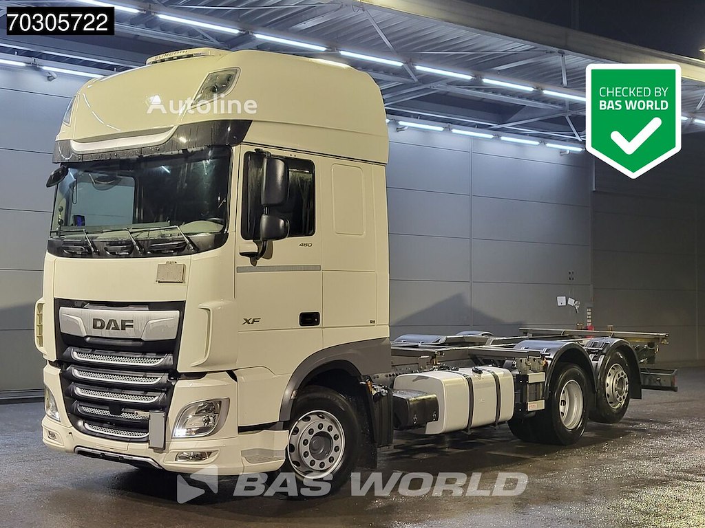 DAF XF 480 6X2 SSC Retarder BDF Lift+Steering Axle Standklima Euro 6 vozilo za prevoz kontejnera
