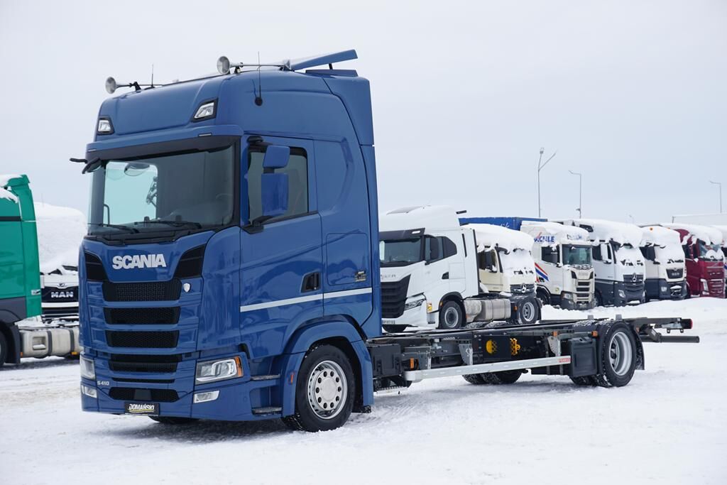Scania S 410 / ACC / E 6 / MEGA / BDF / 7,15 M , 7,45 M , 7,82 M / RETA vozilo za prevoz kontejnera