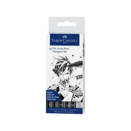 Faber Castell pitt art set manga 1/6 167124 ( C567 )