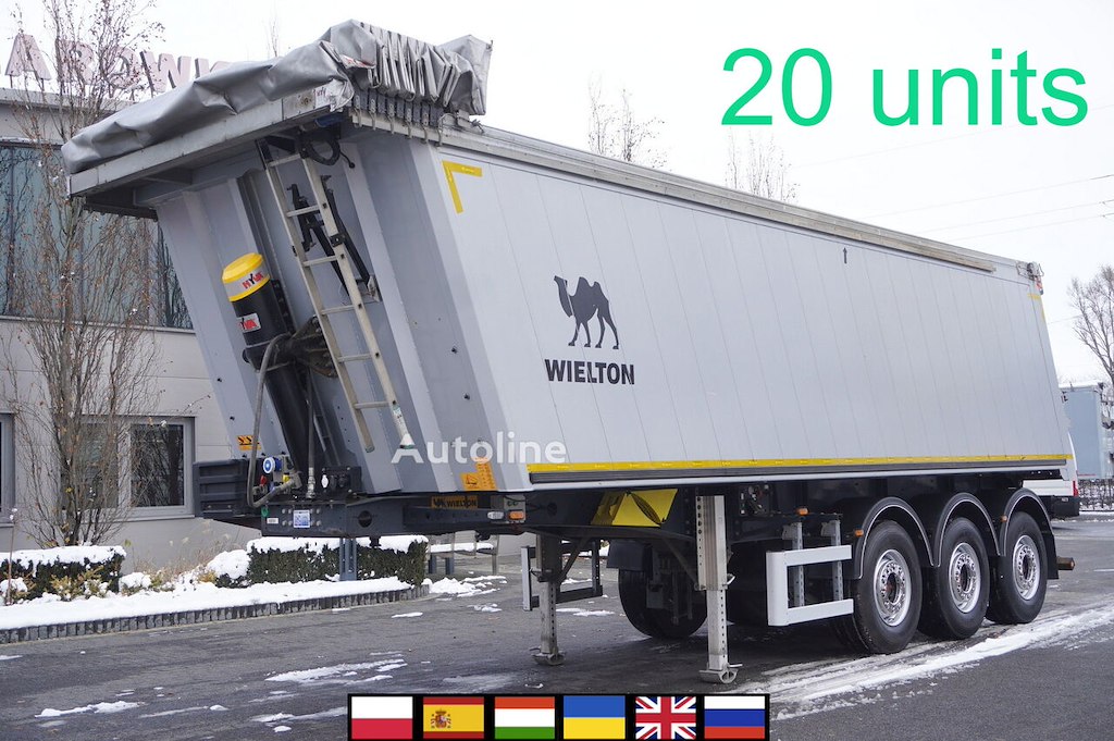 Wielton NW-3 / weight 6.2 t / capacity 38m3 / 30 units poluprikolica kipera