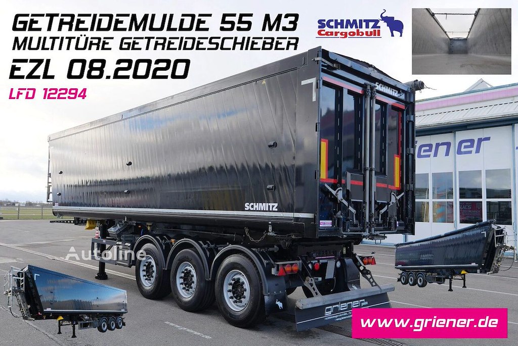 Schmitz Cargobull SKI 24 SL 9,6/ 55 m³ MULTITÜRE 6300 kg GETREIDE poluprikolica kipera