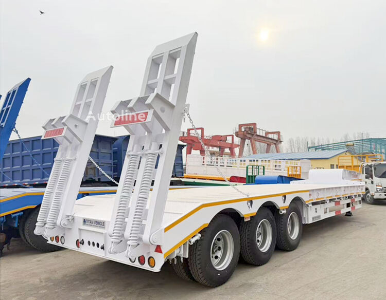 Nova Titan 40Ft 80 Ton Semi Low Bed Trailer for Sale Price poluprikolica sa niskom platformom