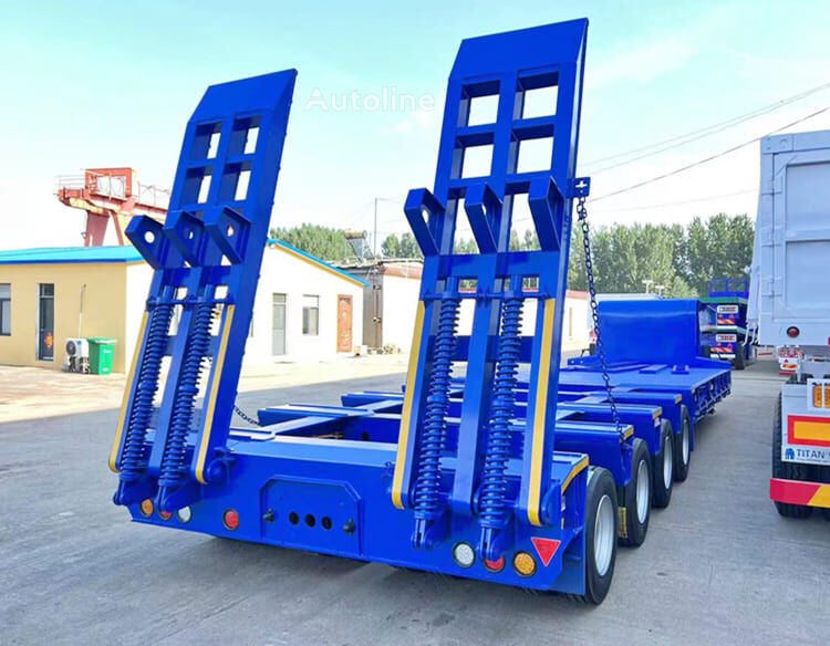 Nova Titan 4 Line 8 Axle 150 Tons Lowbed Trailer for Sale in Nigeria poluprikolica sa niskom platformom