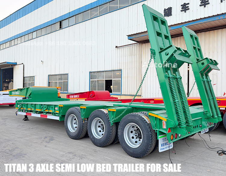 Nova Titan 3 Axle Semi Low Bed Trailer for Sale poluprikolica sa niskom platformom