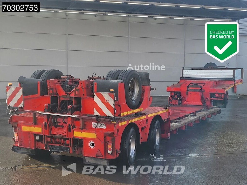 Broshuis 2ABD-38A 3 axles 3x Steering Axle Extendable poluprikolica sa niskom platformom