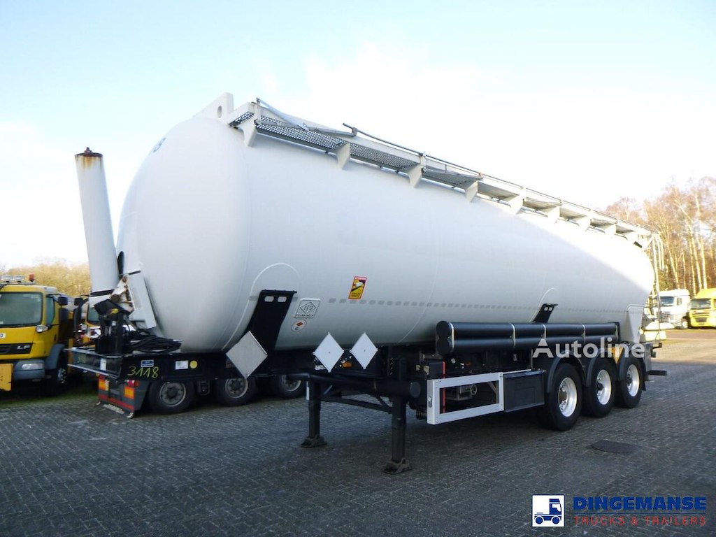 Feldbinder Powder tank alu 52 m3 (tipping) + ADR cisterna silos