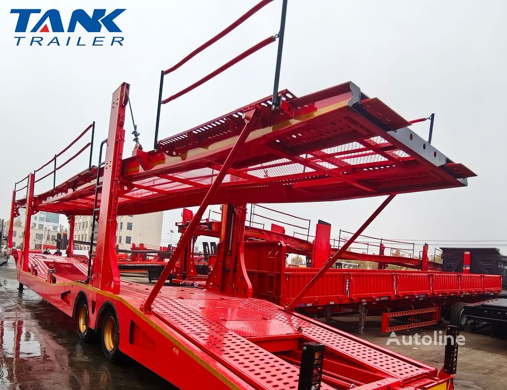 Nova Tank Factory Direct Sale 2 Axles Car Carrier Semi Trailer poluprikolica autotransportera
