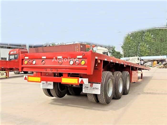 Nova ZW-Trailer 4-axle 80-ton flatbed trailer for Sudan poluprikolica platforma