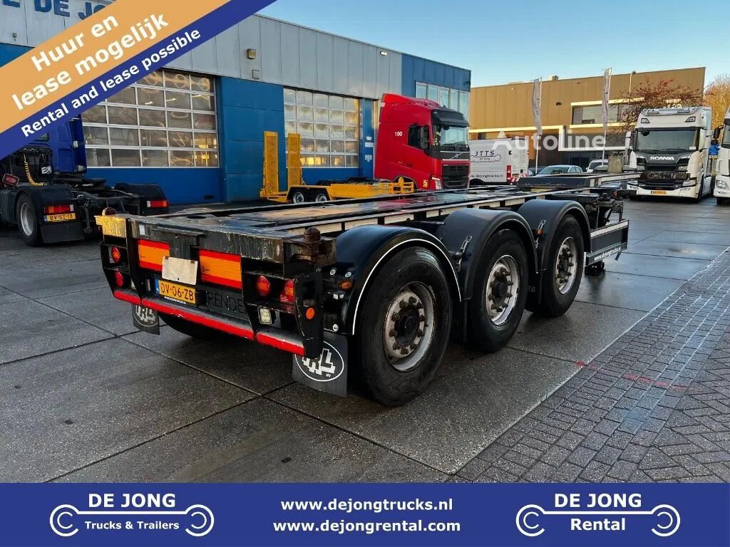 Renders Euro 800 3DFCST / Container Chassis / 45FT / 1x Lift Axle / 2x E poluprikolica za prevoz kontejnera
