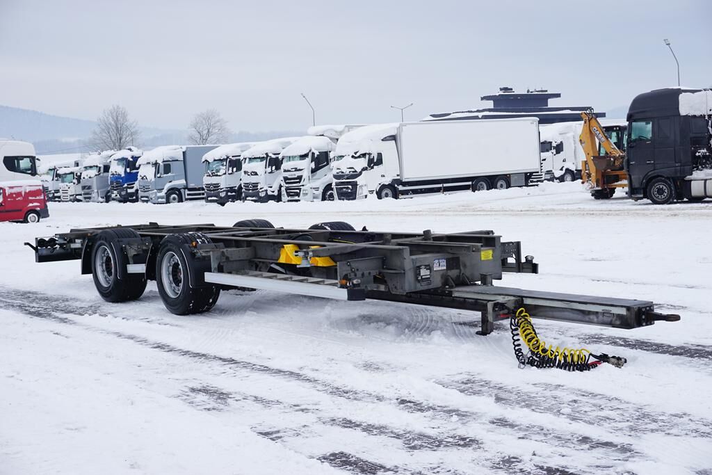 H&W TANDEM / BDF / 7,15 , 7,45 , 7,82 M / MEGA / OŚ PODNOSZONA prikolica šasije
