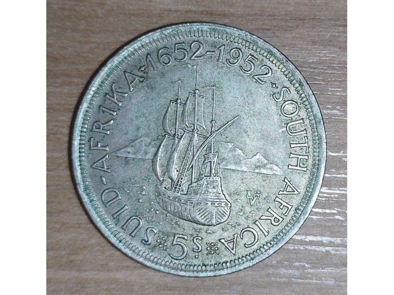 F82 5 silinga Juzna Afrika 1952 srebrnjak 28,28g srebro