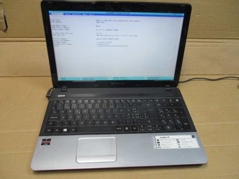 23.PACKARD BELL Easy Note ES11 laptop 15.6 citaj opis