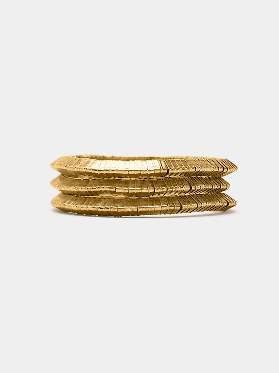 SET OF GOLD STRETCH BRACELETS