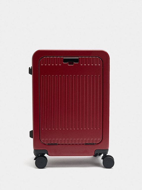 STRIPED TRAVEL SUITCASE