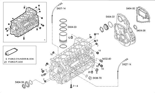 504291011 blok cilindara za IVECO Stralis kamiona