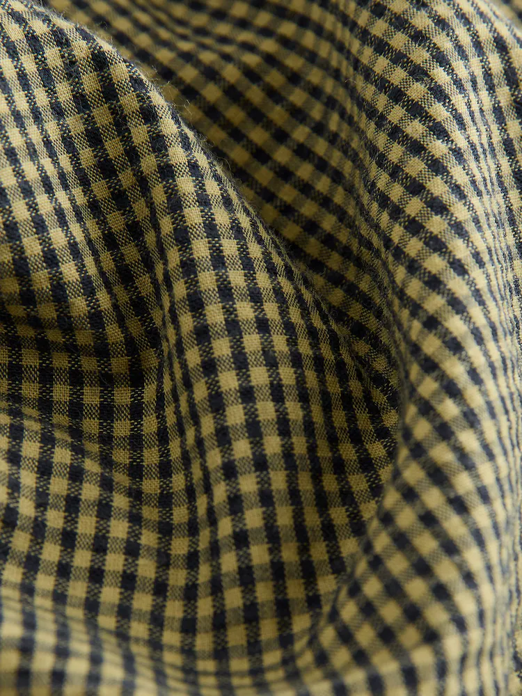 Maslinasto zelena Gingham - Pullon Barrel Pantalone (3-16god)