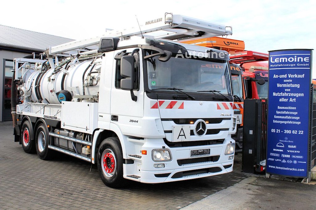 Mercedes-Benz Actros 2844 6x2 Müller 10m³ Canalmaster WRG vozilo za čišćenje kanalizacije