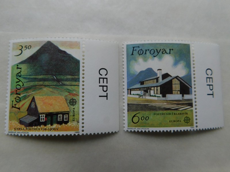 FARSKA OSTRVA EUROPA 1990 KOMPLET ČISTA SERIJA