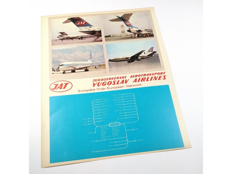 JAT YUGOSLAV AIRLINES (Reklama)