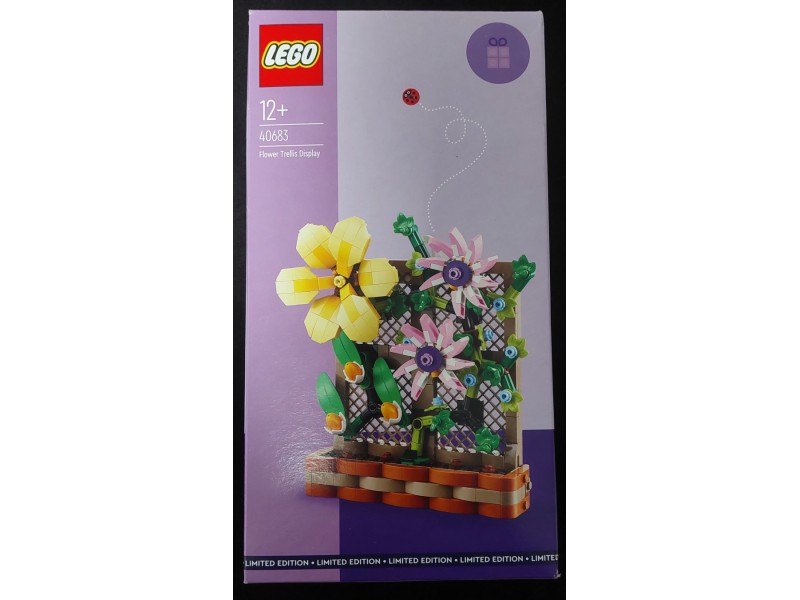 Lego flower trellis display