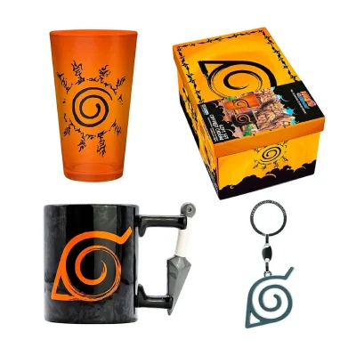 Poklon set - Čaša, 3D privezak i šolja, Naruto Shippude