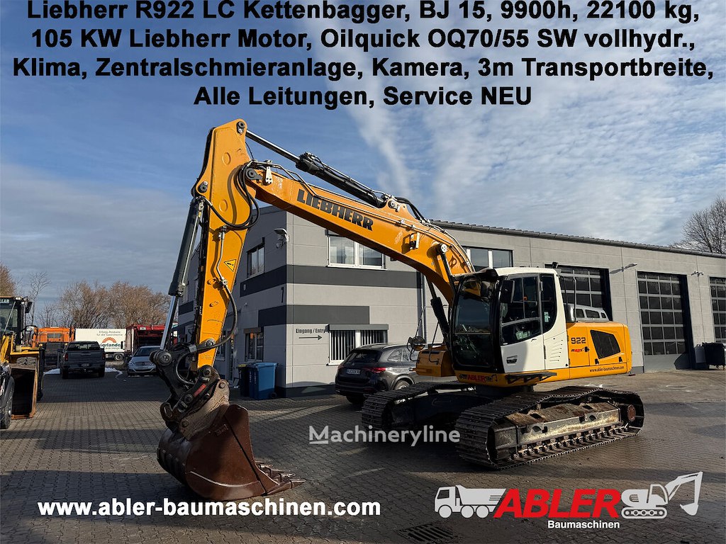 Liebherr R922 LC OQ 70/55 SW Kamera ZSA bager guseničar