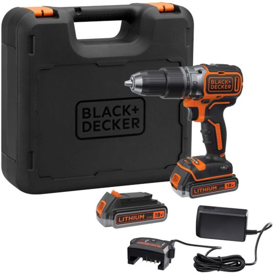 Black&Decker akumulatorska vibraciona bušilica - odvijač 18V; 2x2,5Ah + kofer (BL188E2K)