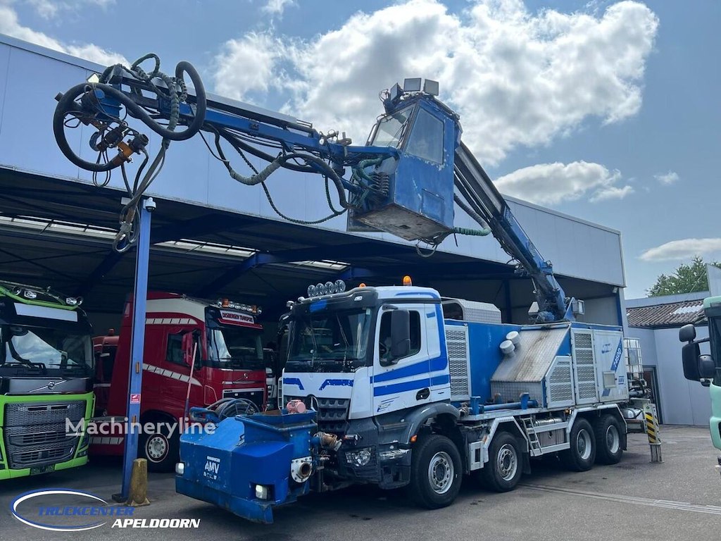 Mercedes-Benz Arocs 3242 AMV 7450D Concrete sprayer, 8x4, Leaf-sprung pumpa za beton