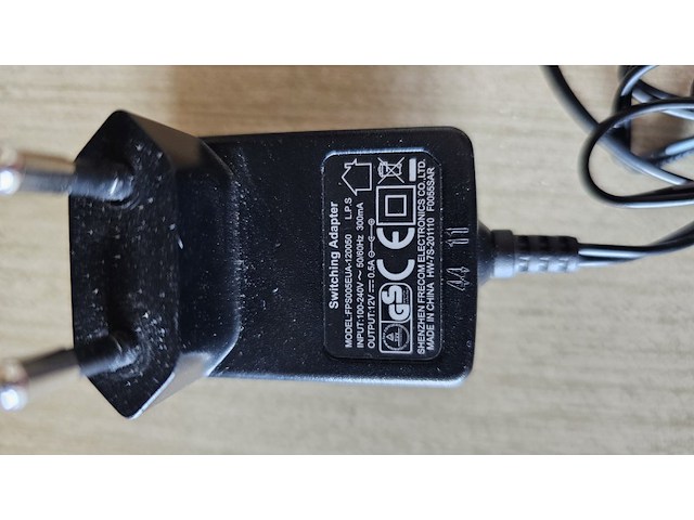 AC Adapter 12V 0.5A, 5.0x2.1mm FPS005EUA-120050