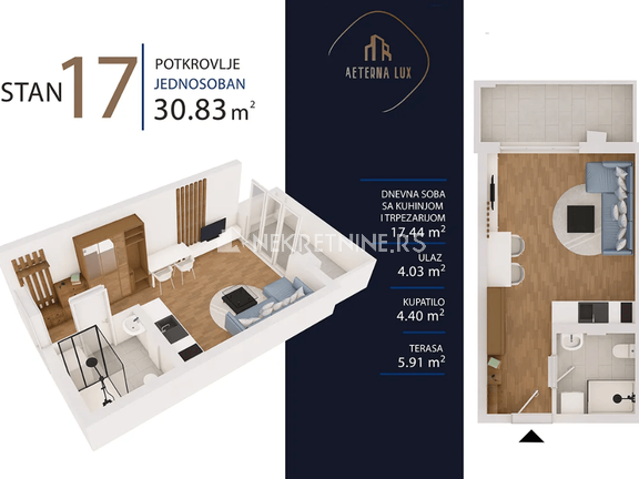 Novi Sad , Temerinski Put 51 ,3 SPRAT - 30.83m2