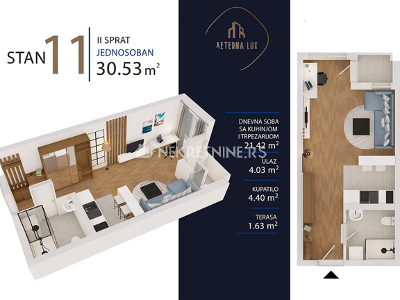 Novi Sad , Temerinski Put 51 ,2 SPRAT - 30.53m2