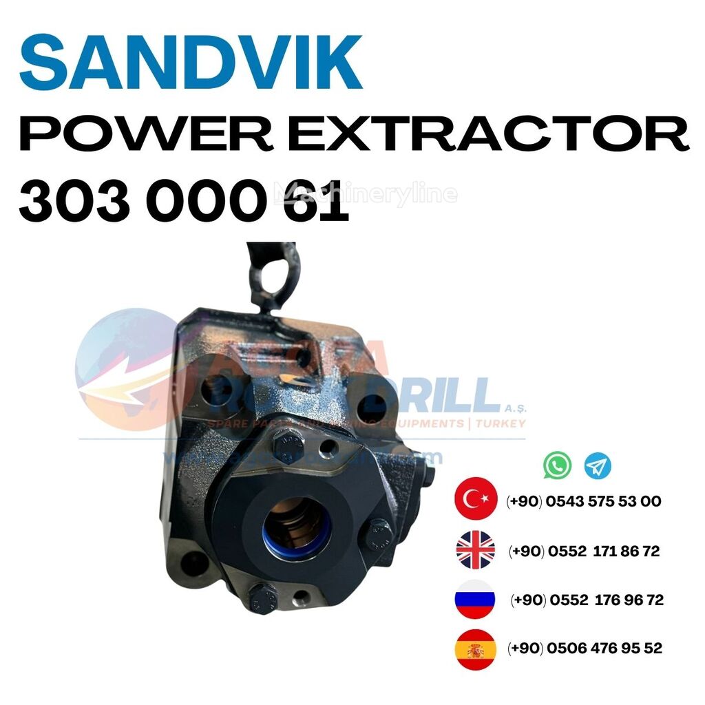 Power Extractor 30300061 drugi rezervni deo karoserije za Sandvik bušaćeg postrojenja