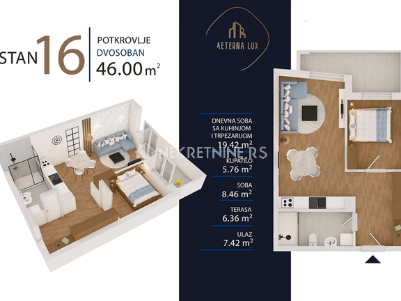 Novi Sad , Temerinski Put 51 ,3 SPRAT - 46m2