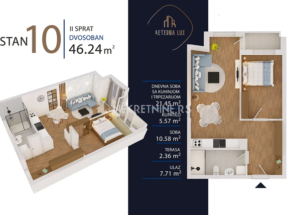 Novi Sad , Temerinski Put 51 ,2 SPRAT - 46.24m2
