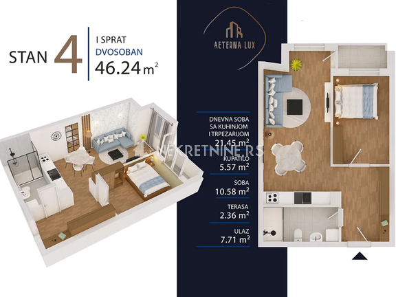 Novi Sad , Temerinski Put 51 ,1 SPRAT - 46.24m2