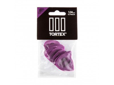 Jim Dunlop 462P114 TORTEX TIII PICK 1.14MM 12-pack