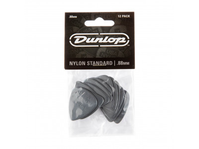 Jim Dunlop 44P088 NYLON STANDARD PICK .88MM 12-pack