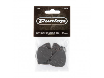 Jim Dunlop 44P073 NYLON STANDARD PICK .73MM 12-pack