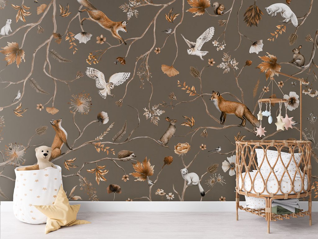 Playful Forest Taupe