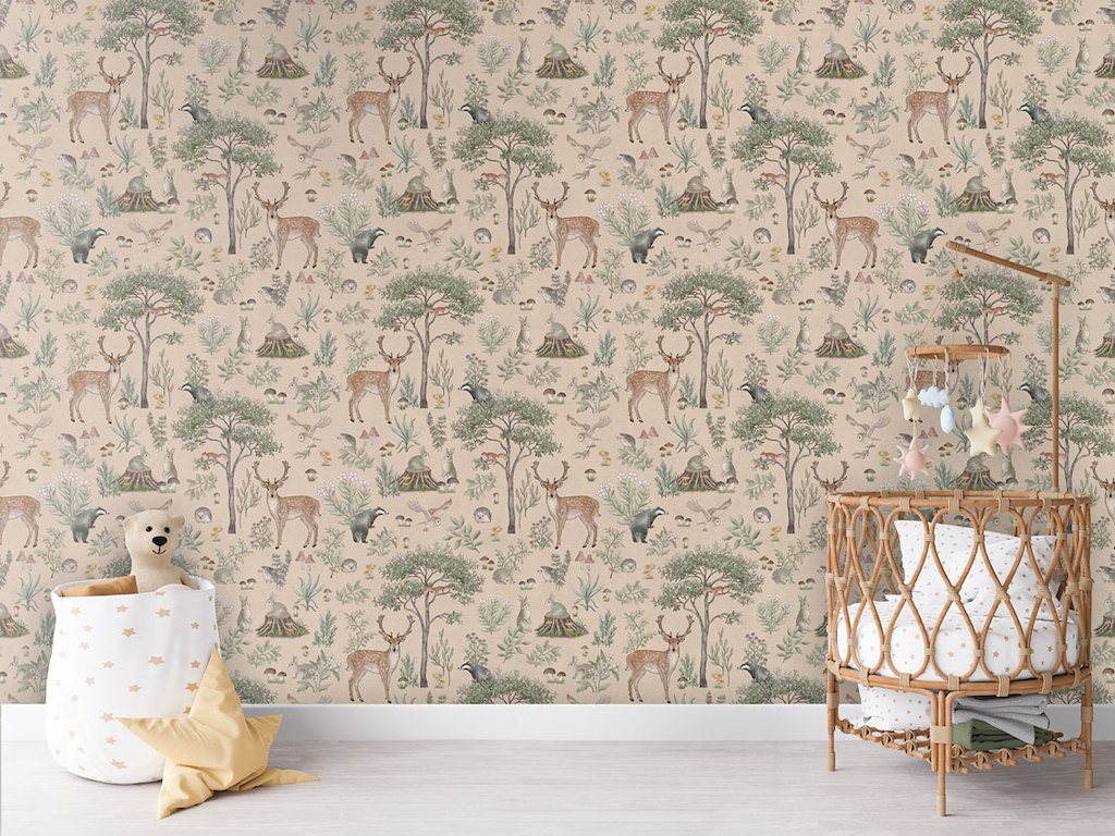Fantastic Forest Beige – Mural