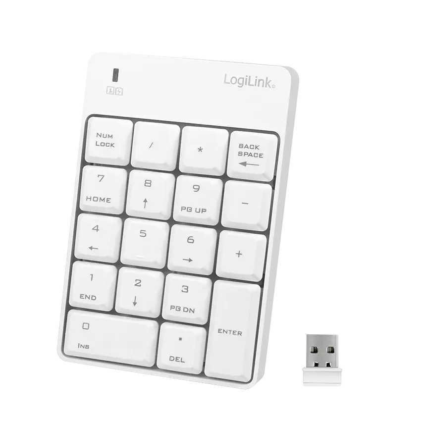 Logilink numpad BT numerička tastatura bela