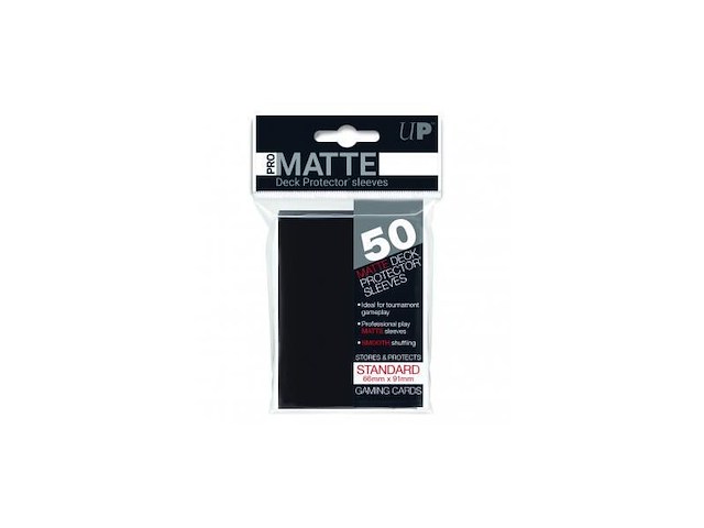 Slivovi za TCG karte set 50 - Ultra Pro, PRO-Matte, Protector Sleeves, Black, 6.6x9.1 cm