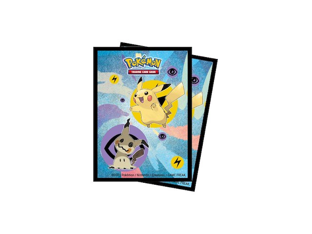Slivovi za TCG karte set 65 - Ultra Pro, Pikachu and Mimikyu, Protector Sleeves, 6.3x8.8 cm