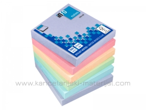 INFO NOTES 5854-80 samolepljivi blok 75x75mm HARMONY MIX 100L 1/6