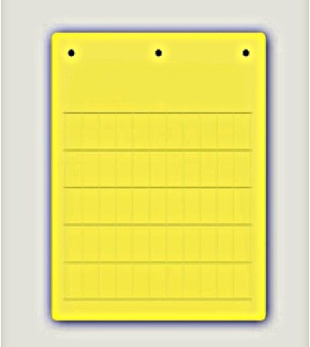 Vinyl label 6x15mm, adhesive, yellow, for SmartPrintPlus
1 piece = 1 plate with 105 labels